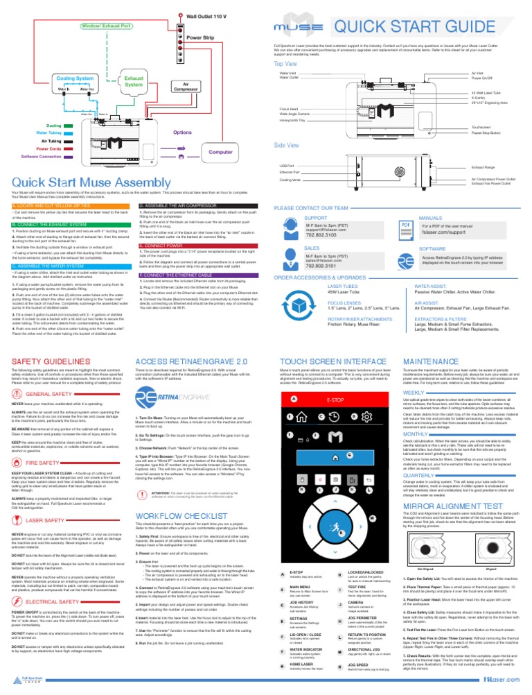 Muse Quickstart | PDF | Ac Power Plugs And Sockets | Touchscreen