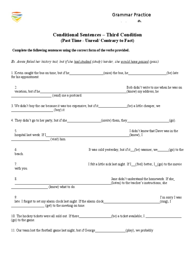 Third & Mixed Conditionals ESL Library | PDF
