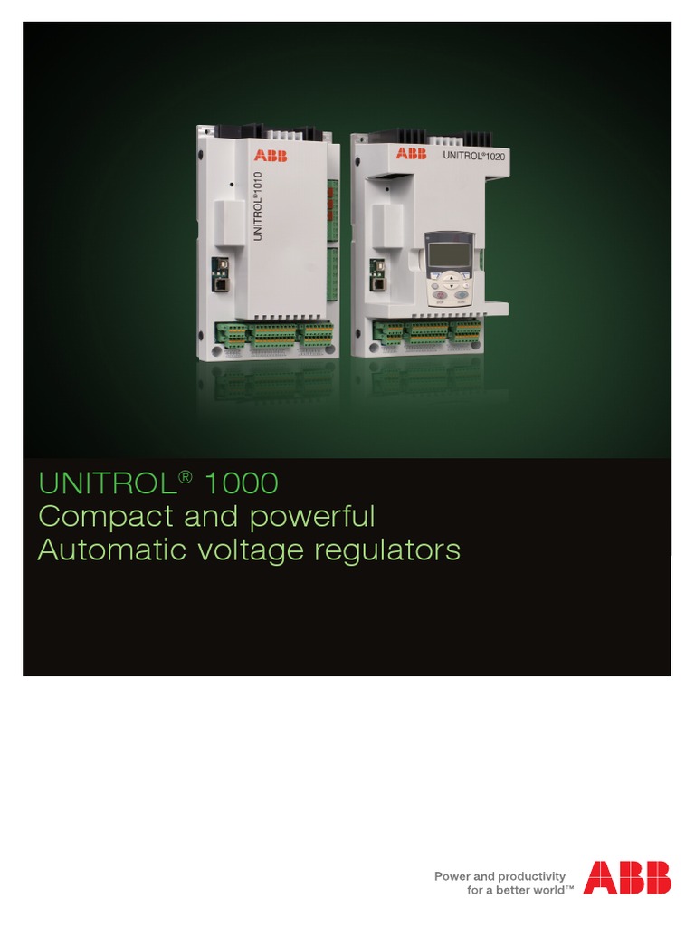 ABB UNITROL 1005 1010 1020 EN RevF PDF | PDF | Analog To Digital ...