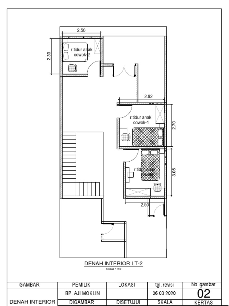 Denah Interior LT-2 PDF | PDF
