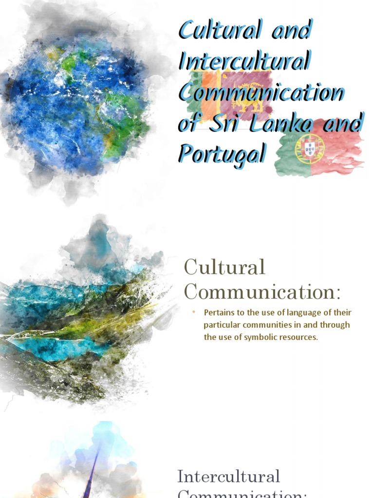 Cultural and Intercultural Communication of Portugal and Sri Lanka ...