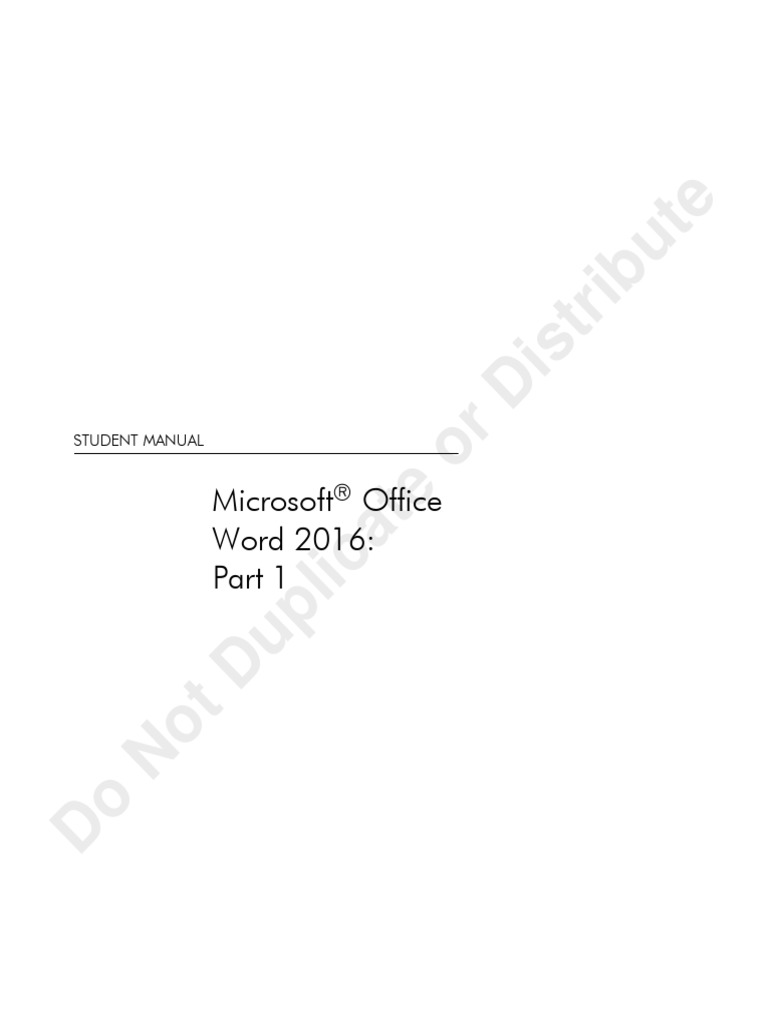 Beginning Word 2016 | PDF | Mobile App | Microsoft Word