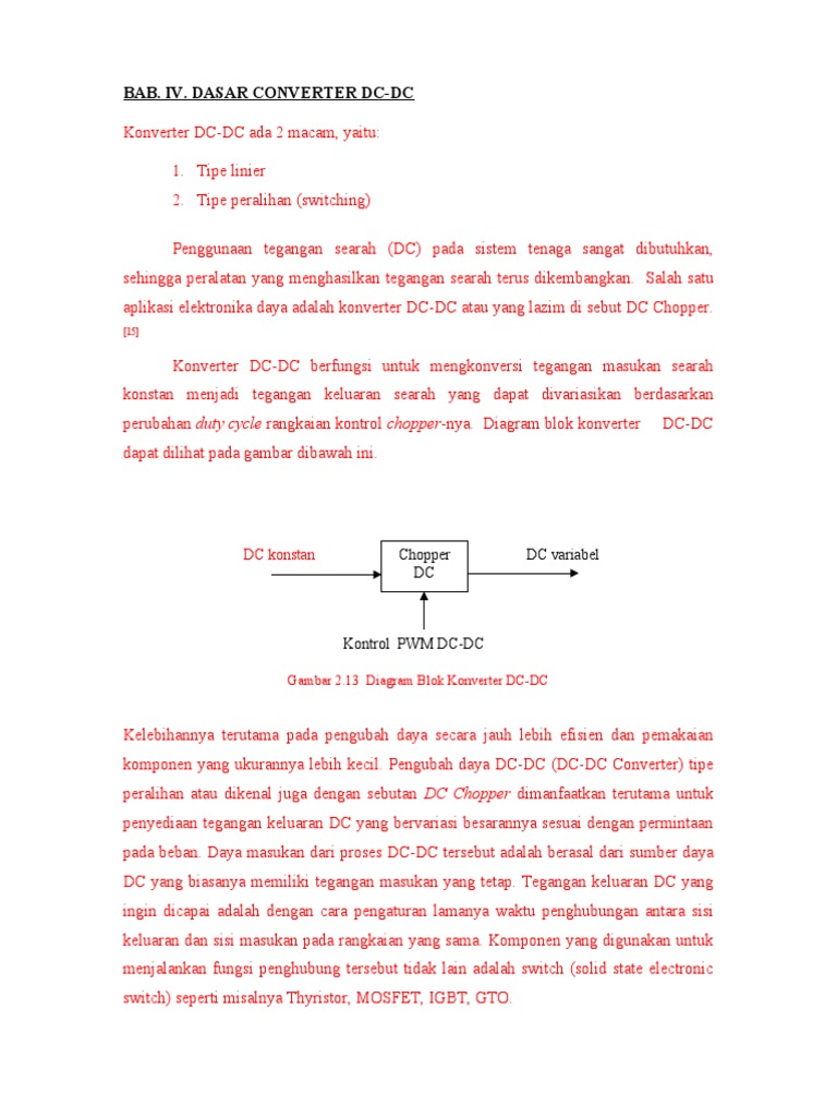 Dasar Converter DC DC Draff Buku PDF | PDF
