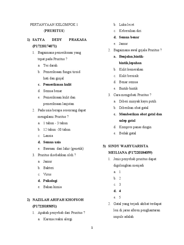 SOAL SISTEM INTEGUMEN (Kulit) | PDF