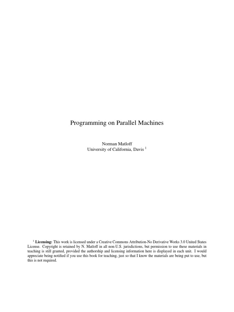 Parallel Computing Pdf Parallel Computing Thread Computing