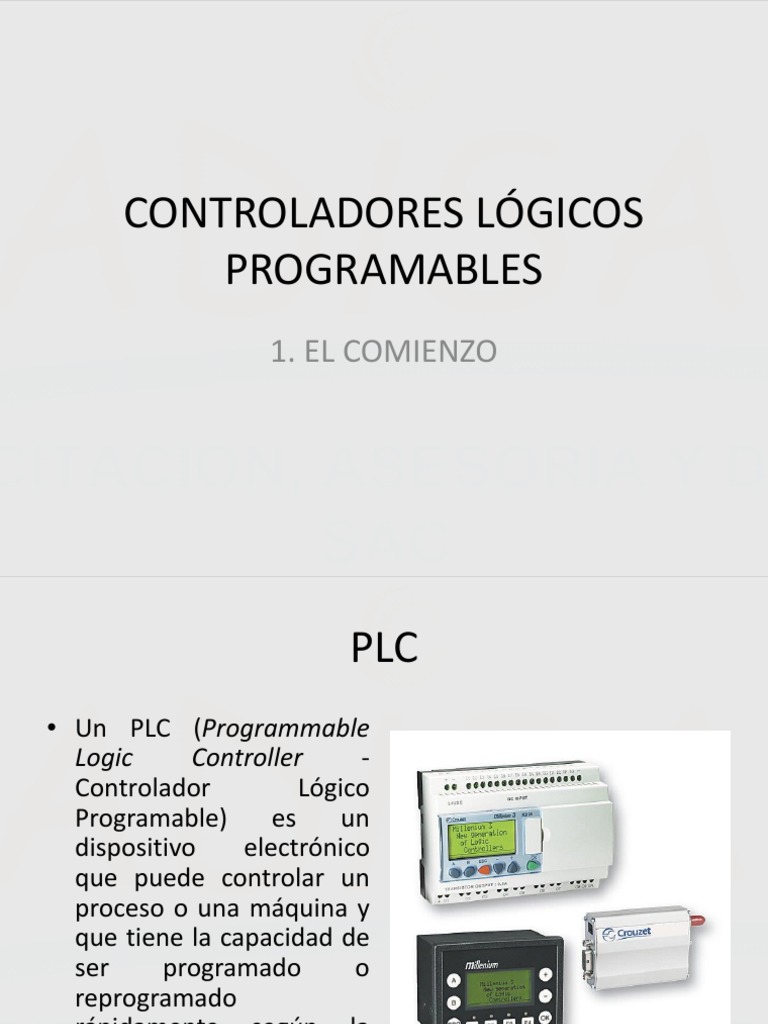 Tema 1. EL COMIENZO | PDF | Controlador lógico programable | Programa de computadora