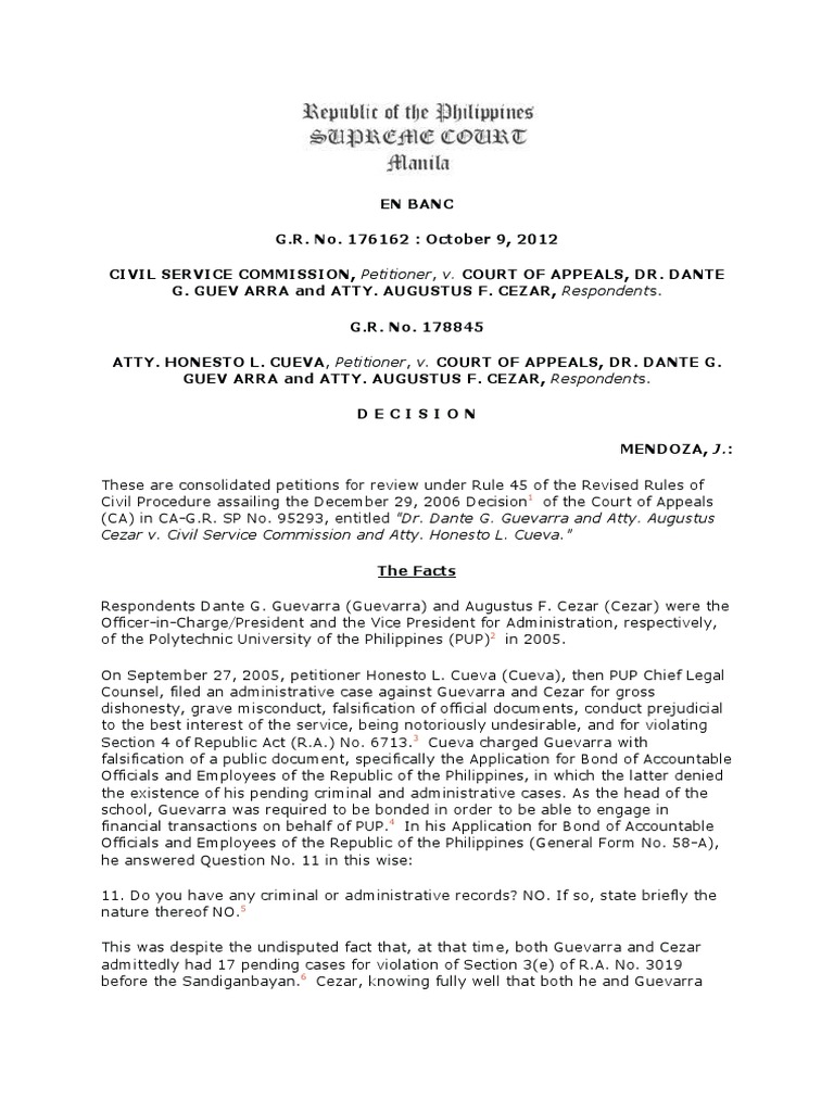 CSC V Appeal | PDF | Jurisdiction | Complaint