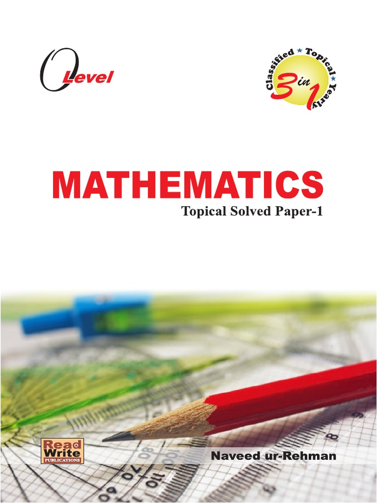 261 O Level Mathematics Paper 12 Topical Extracted Pages20190415-99782 ...