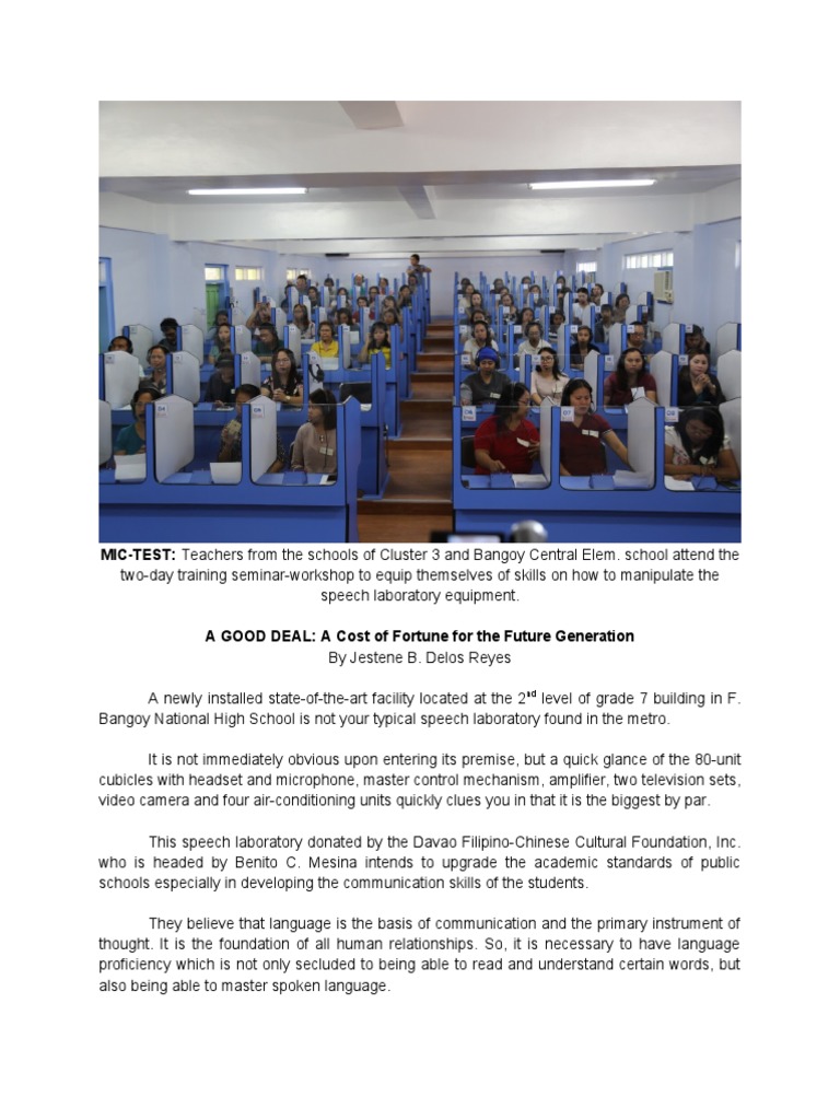 Speech Lab - Feature Article | PDF | Speech | Linguistics