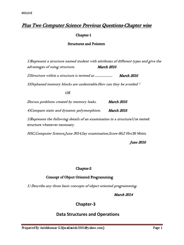 Plus Two Computer Science Questions | PDF | Web Page | Relational Model