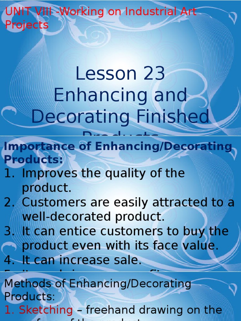 Lesson-23 PPT Epp | PDF | Varnish | Paint