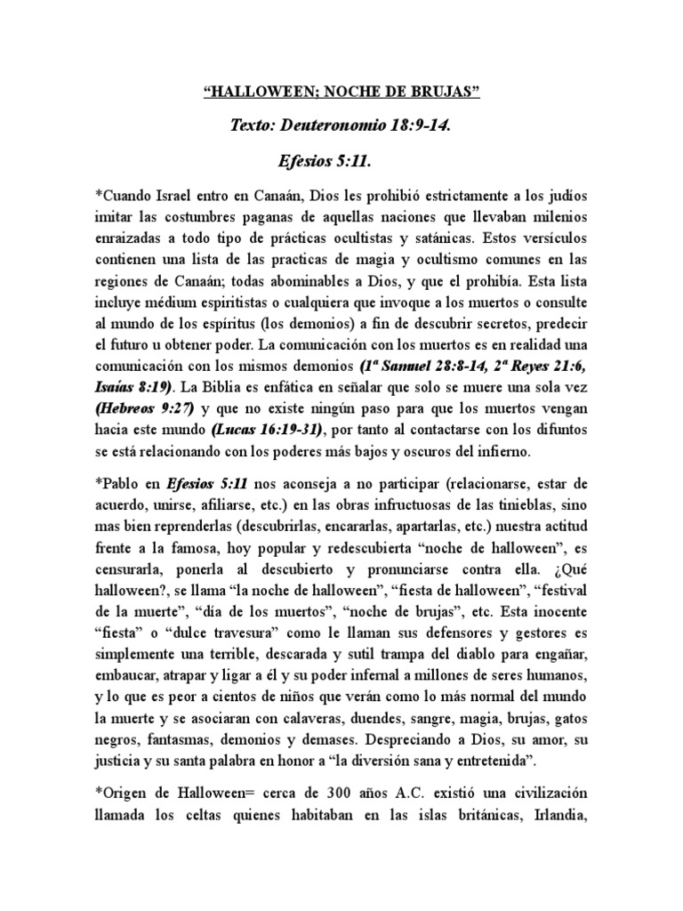 Halloween Noche de Brujas | PDF | Víspera de Todos los Santos | Mitología
