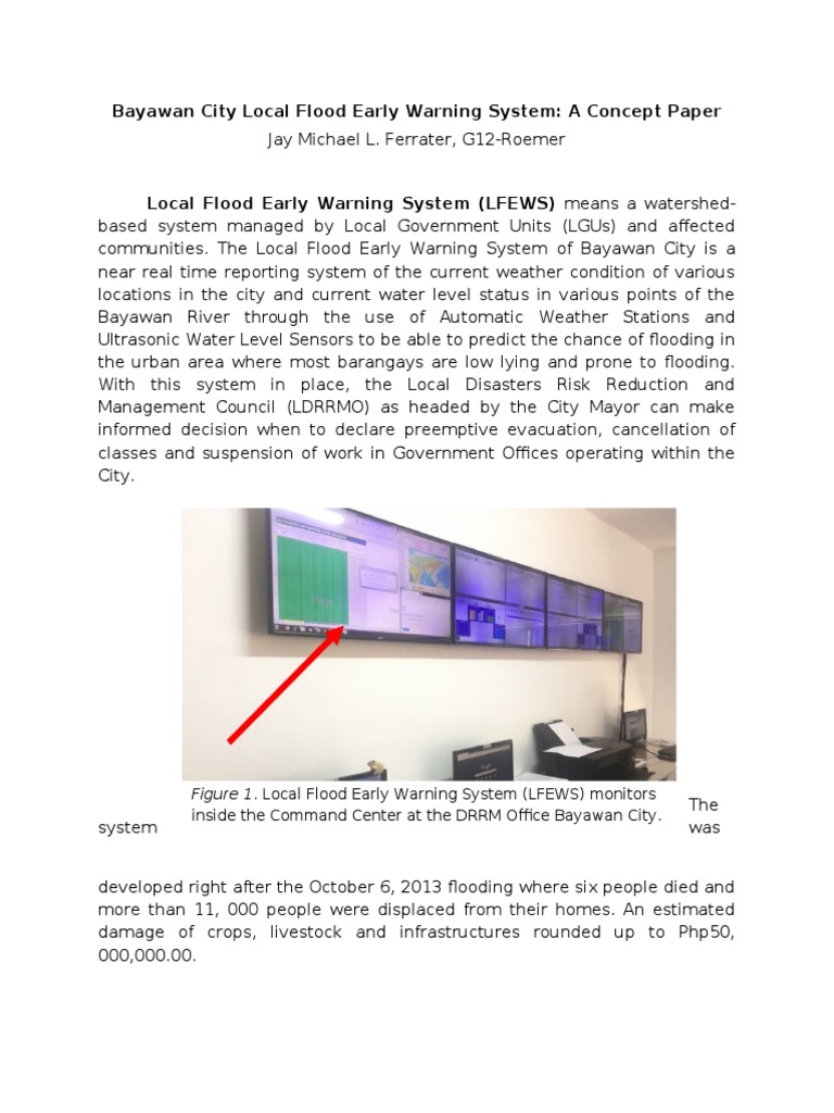 Bayawan City Local Flood Early Warning System | PDF | Flood | Disaster ...