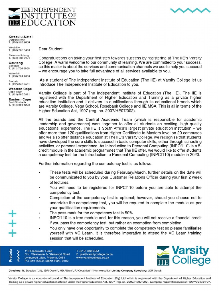INPC Full Time Letter | PDF | Learning | Behavior Modification