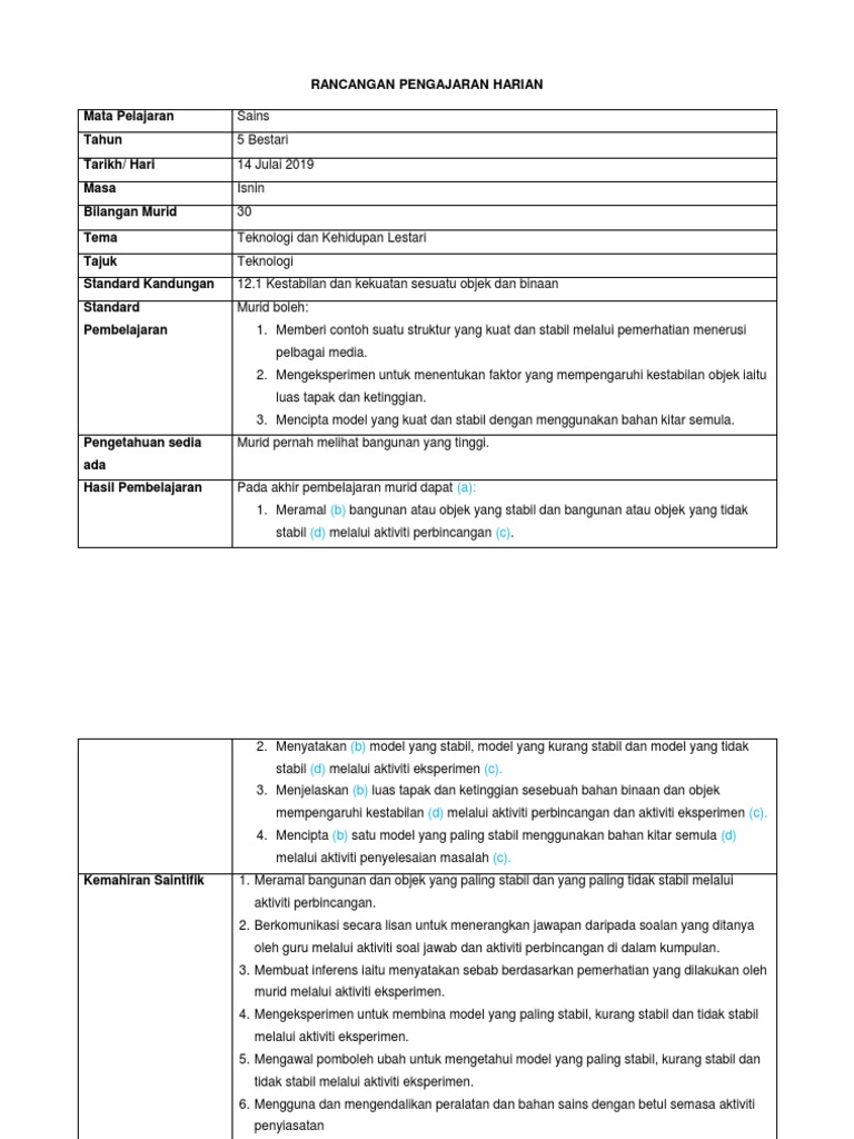 Kestabilan Dan Kekuatan Objek | PDF