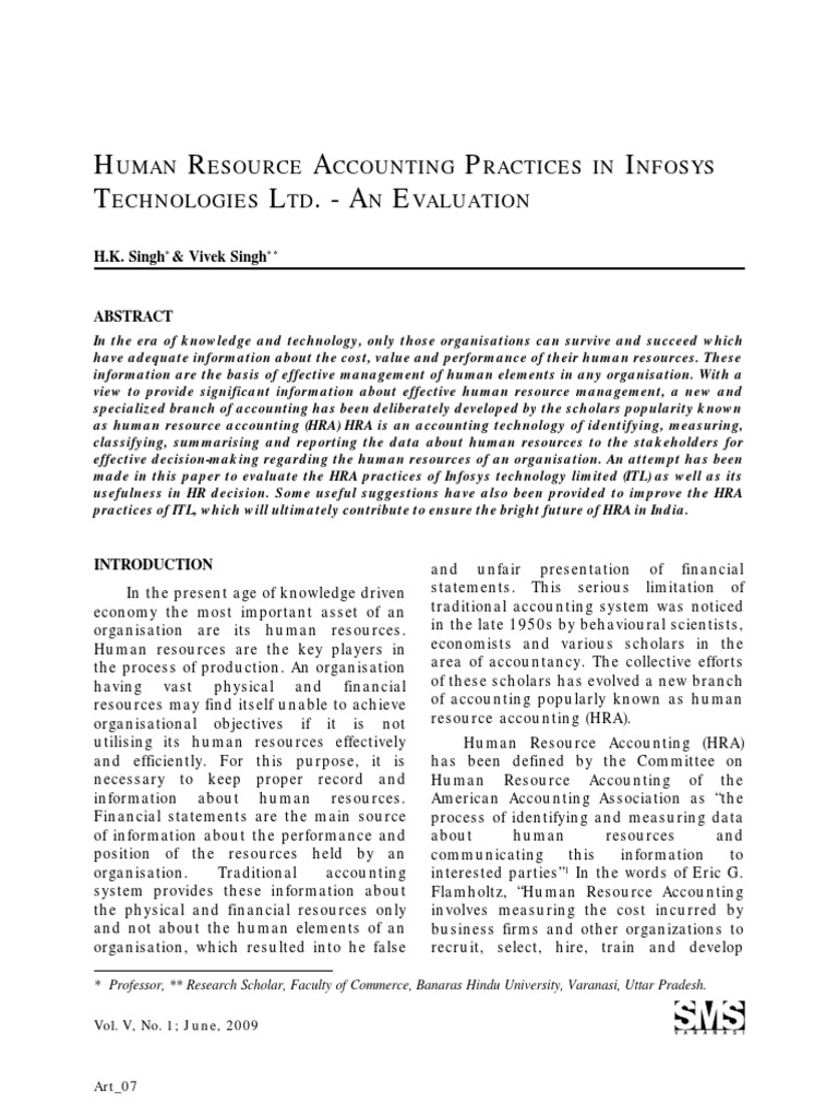 Hra at Infosys PDF | PDF | Human Resources | Valuation (Finance)