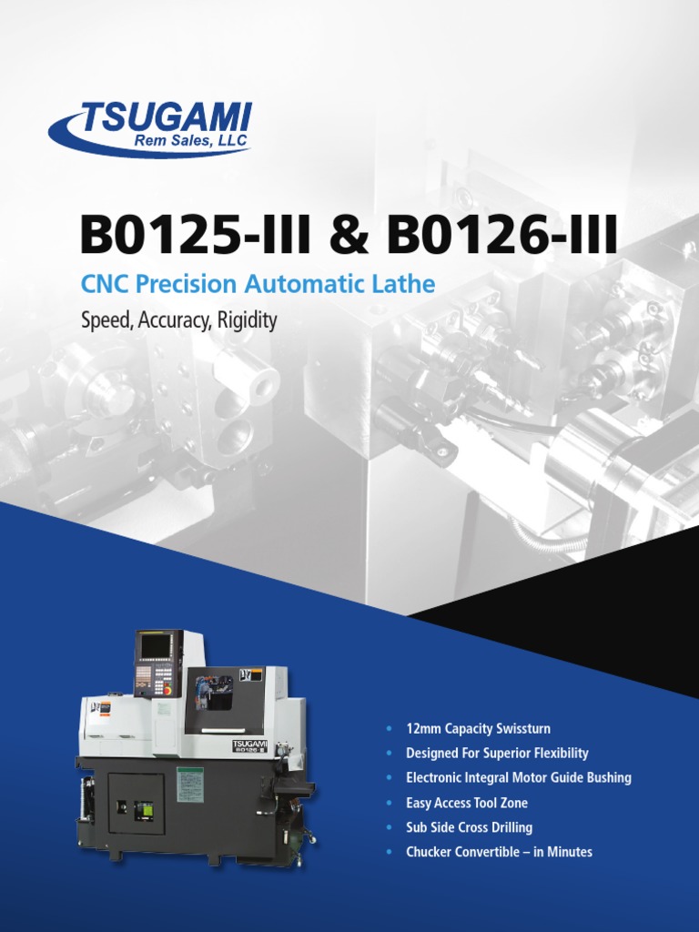 Tsugami B0125-126 Mark III Focus Brochure-3 | PDF | Numerical Control ...