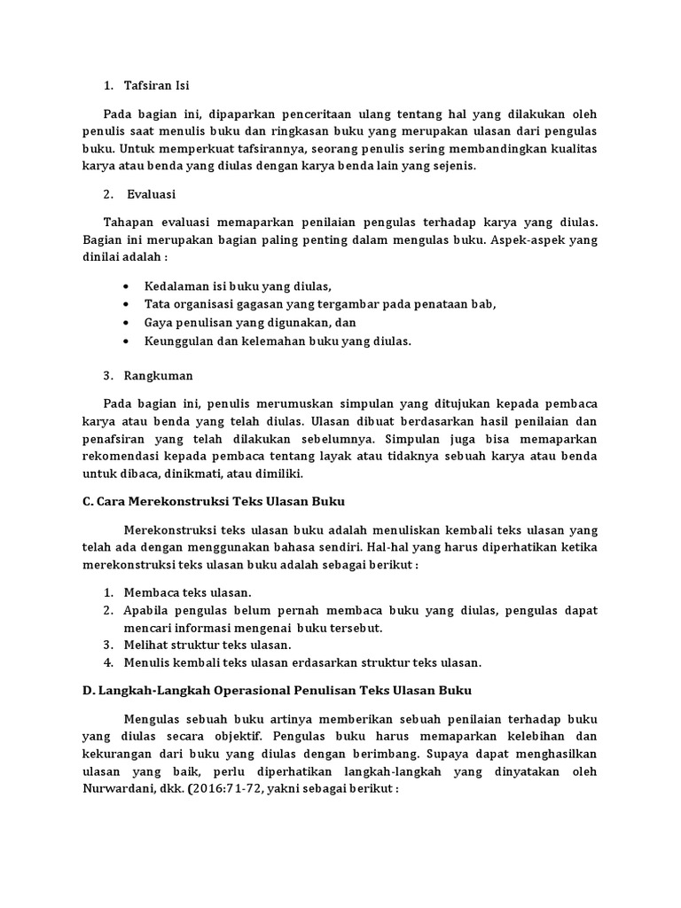 Teks Ulasan Buku | PDF