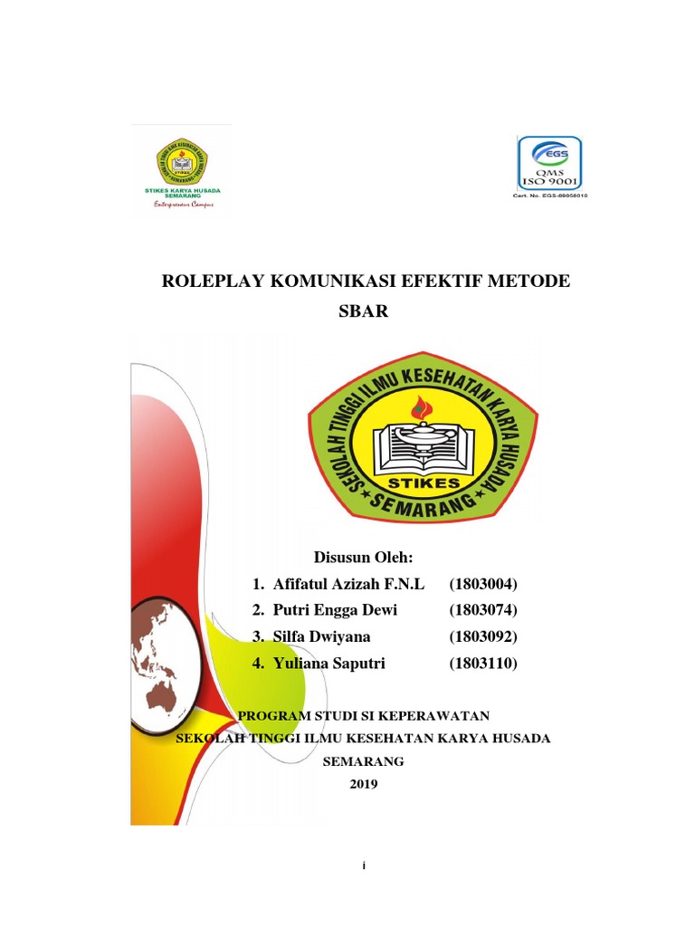 Roleplay Komunikasi Efektif Metode Sbar | PDF