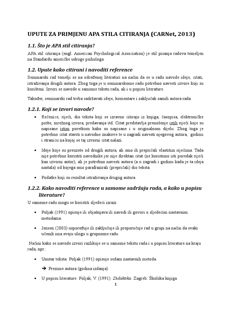05 - APA Stil Citiranja Literature | PDF