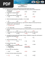 1st Quarter Exam in SHS FABM1 | PDF | Debits And Credits | Corporate Jargon