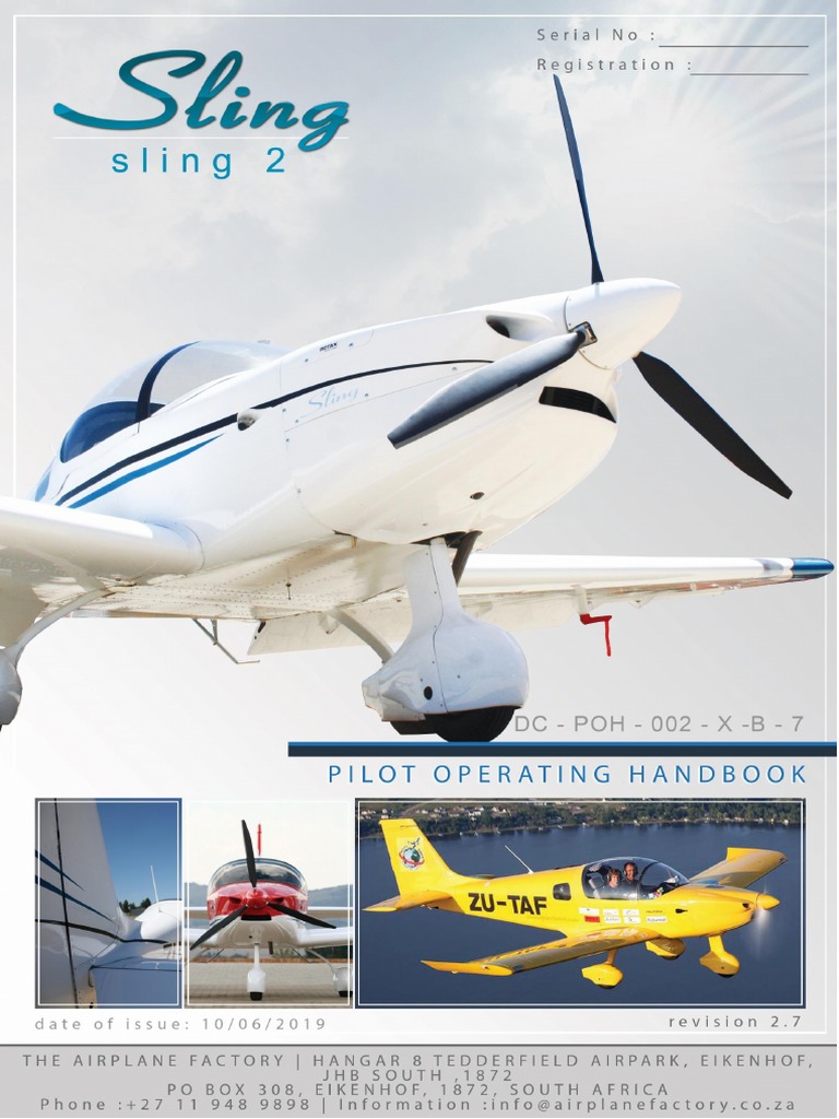 Sling 2 POH Revision 2.7 | PDF | Airspeed | Instrument Flight Rules