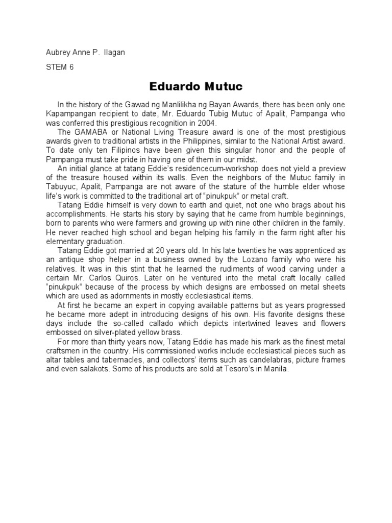 Eduardo Mutuc | PDF