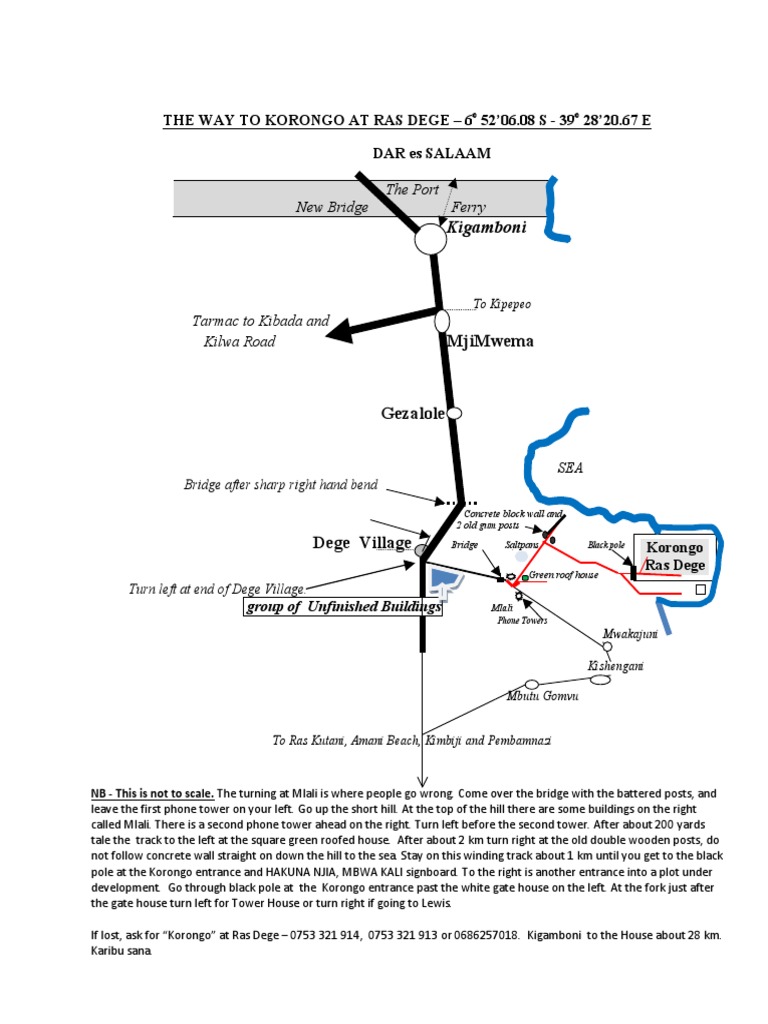 How To Get To Korongo at Ras Dege 24.9 17 | PDF | Economic Sectors ...