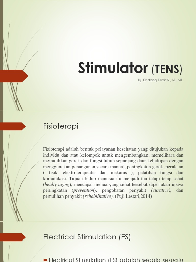 Panduan Fisioterapi TENS dan FES | PDF