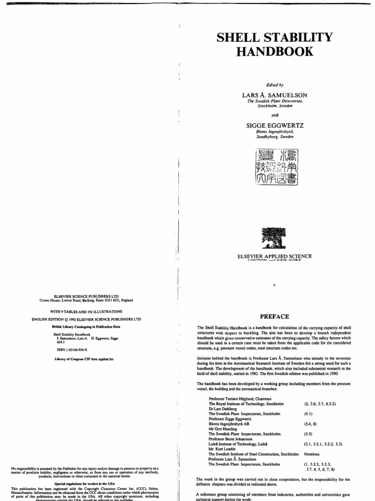 Shell Stability Handbook | PDF