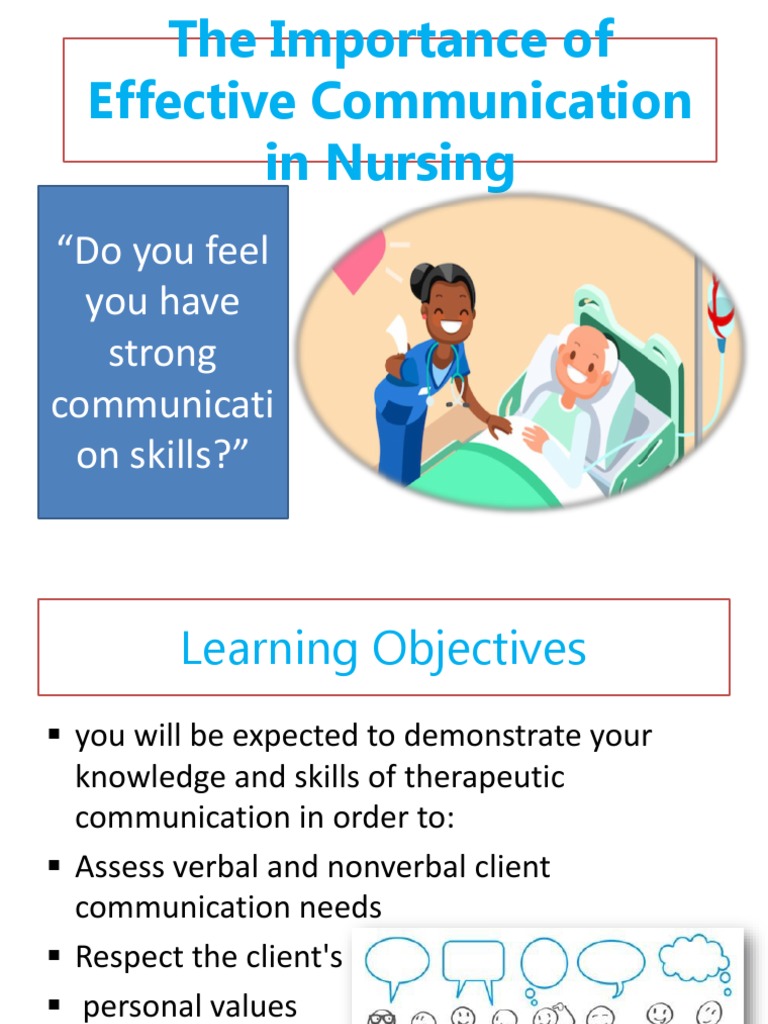 The Importance of Effective Communication in Nursing | PDF