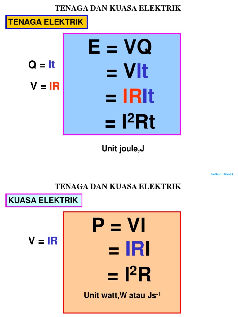 11.tenaga Dan Kuasa Elektrik | PDF
