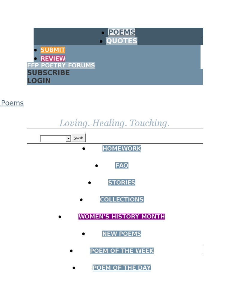 3rd Poem For Kids | PDF | Poets | Writers