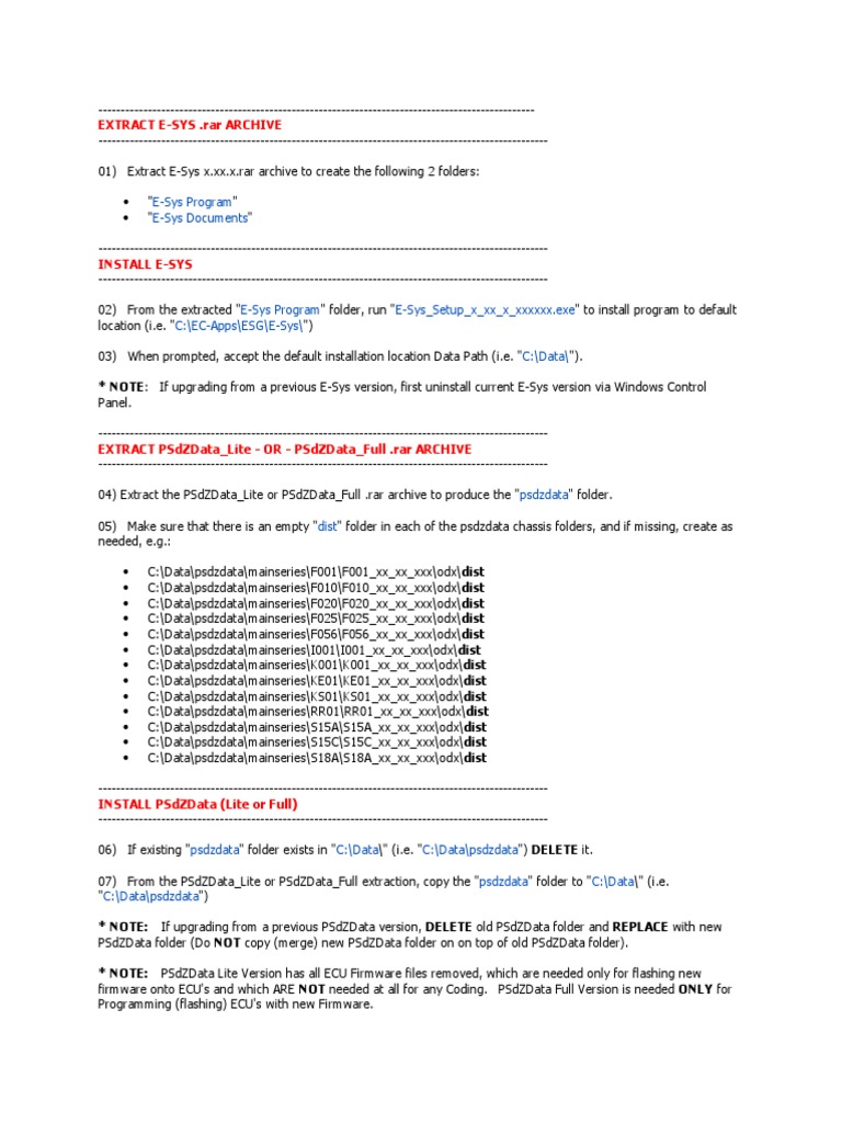 E-Sys - Installation Instructions - v.15 | PDF | Ip Address | Computer ...