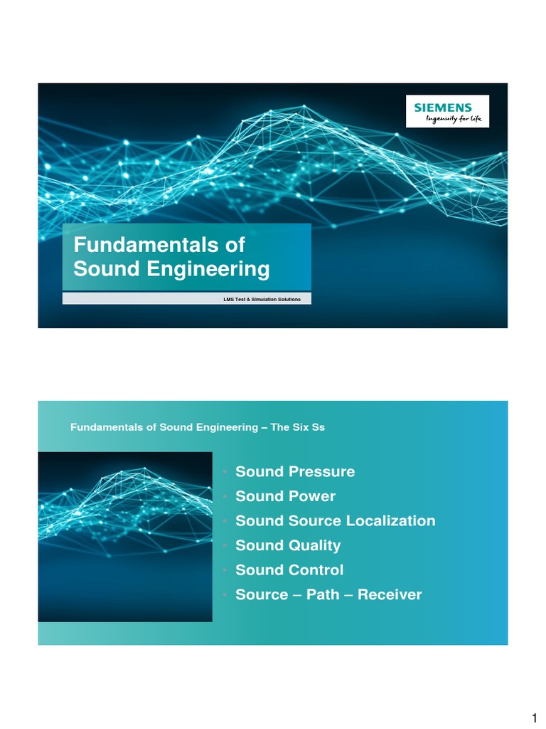 Fundamentals of Sound Engineering PDF | PDF | Sound | Decibel