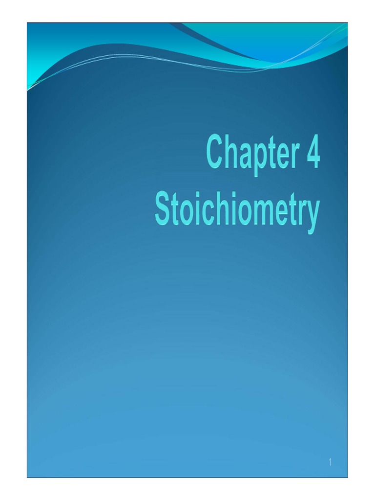 Chapter 3 PART 2-Stoichiometry | PDF
