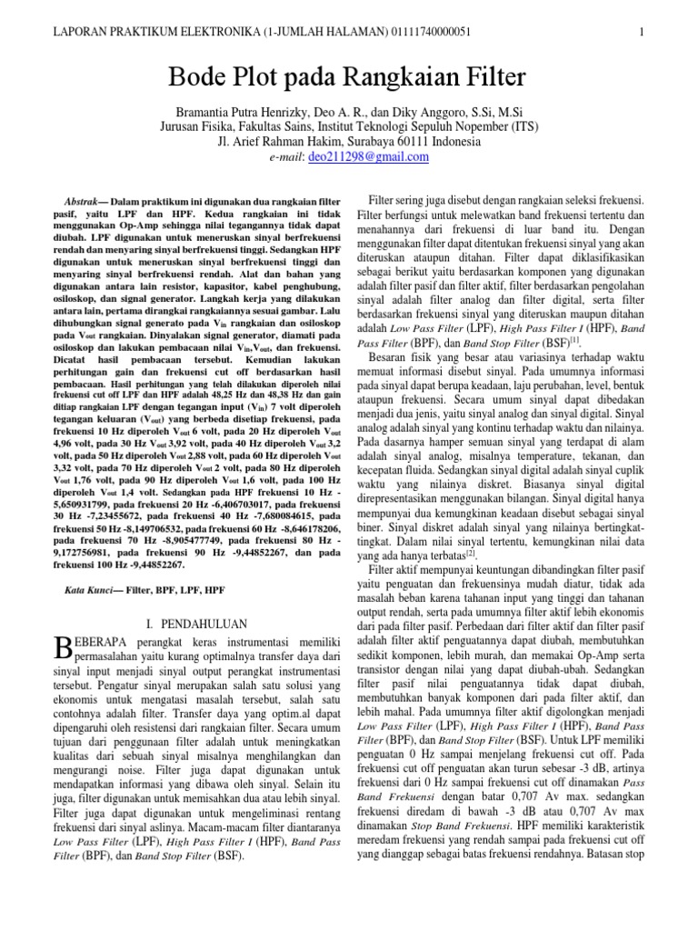 Lapres Bode Plot | PDF