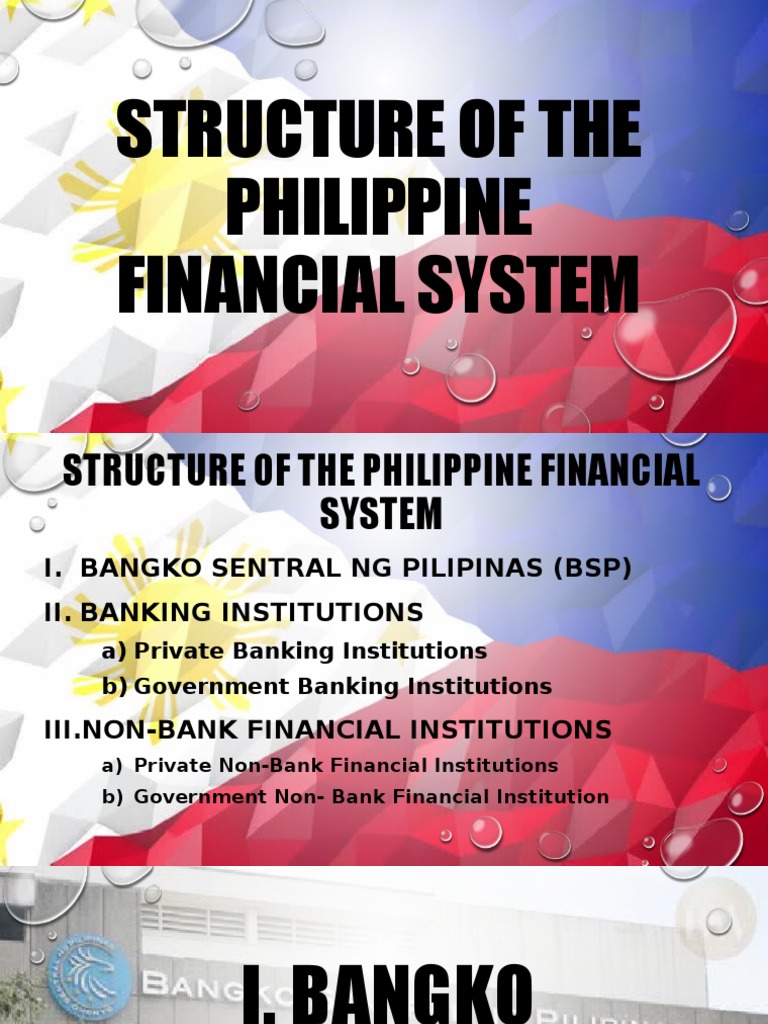 Philippine Financial System Structure | PDF | Banks | Loans