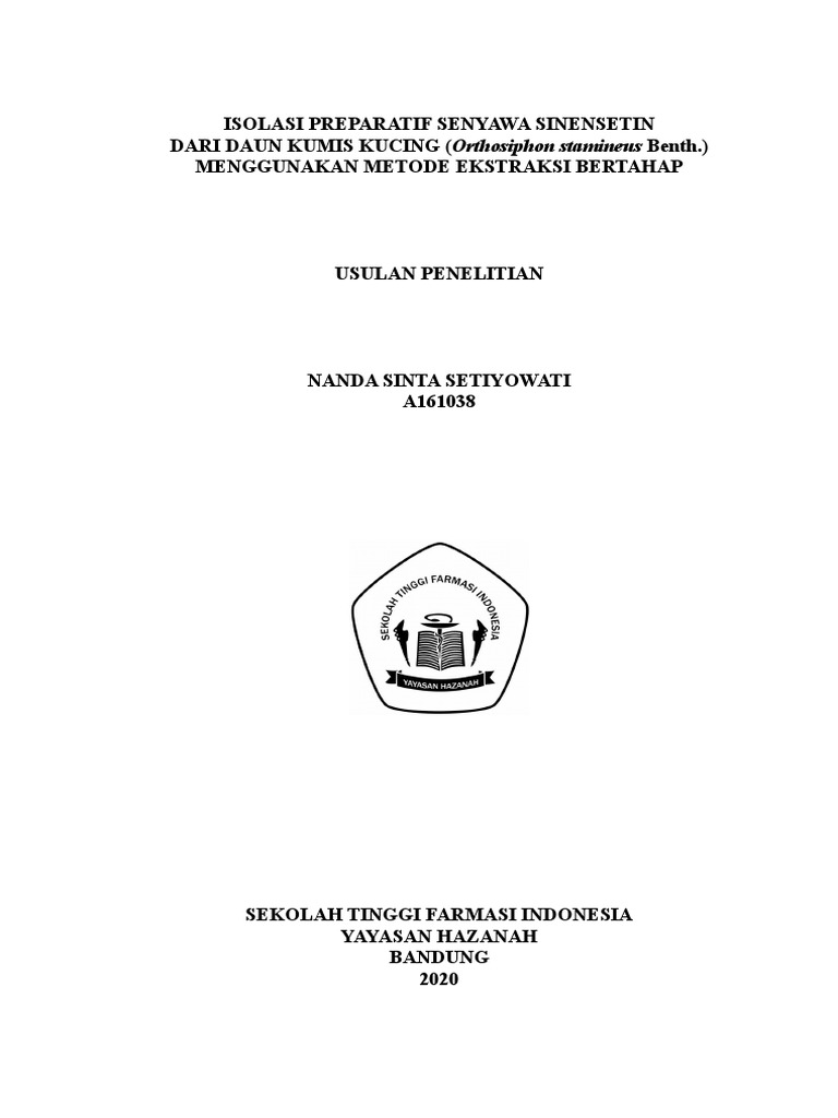 SUP - Draft Proposal Nanda (Revisi 2) | PDF
