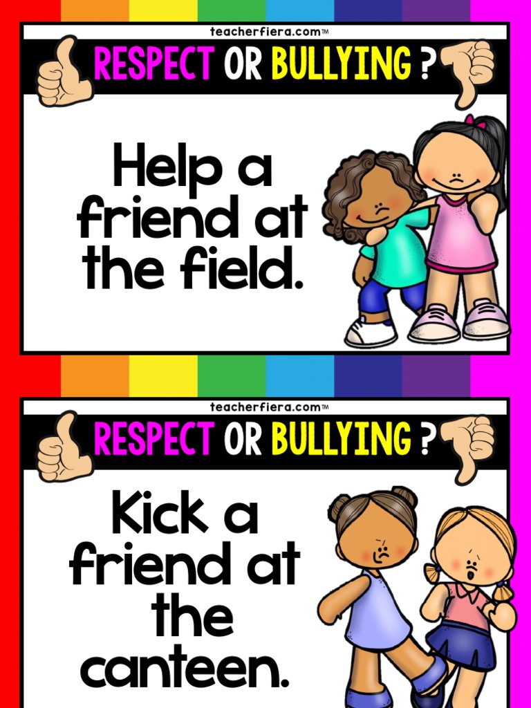 Respect or Bullying Flashcards | PDF