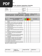 Plate Compactor Inspection Checklist | PDF | Technology & Engineering