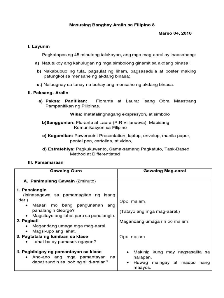 Lesson Plan | PDF