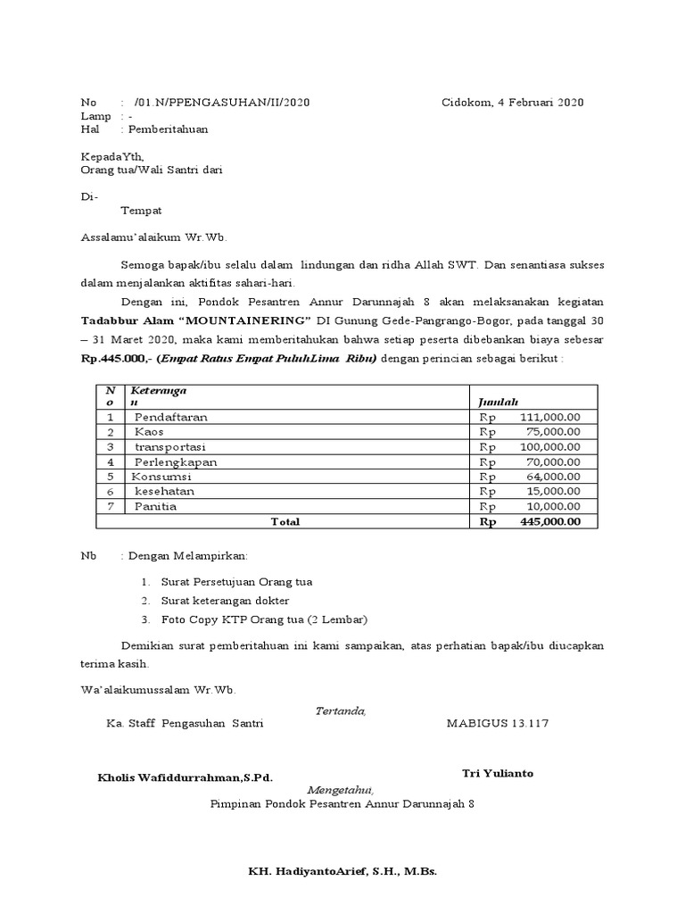 Surat Hantaran | PDF