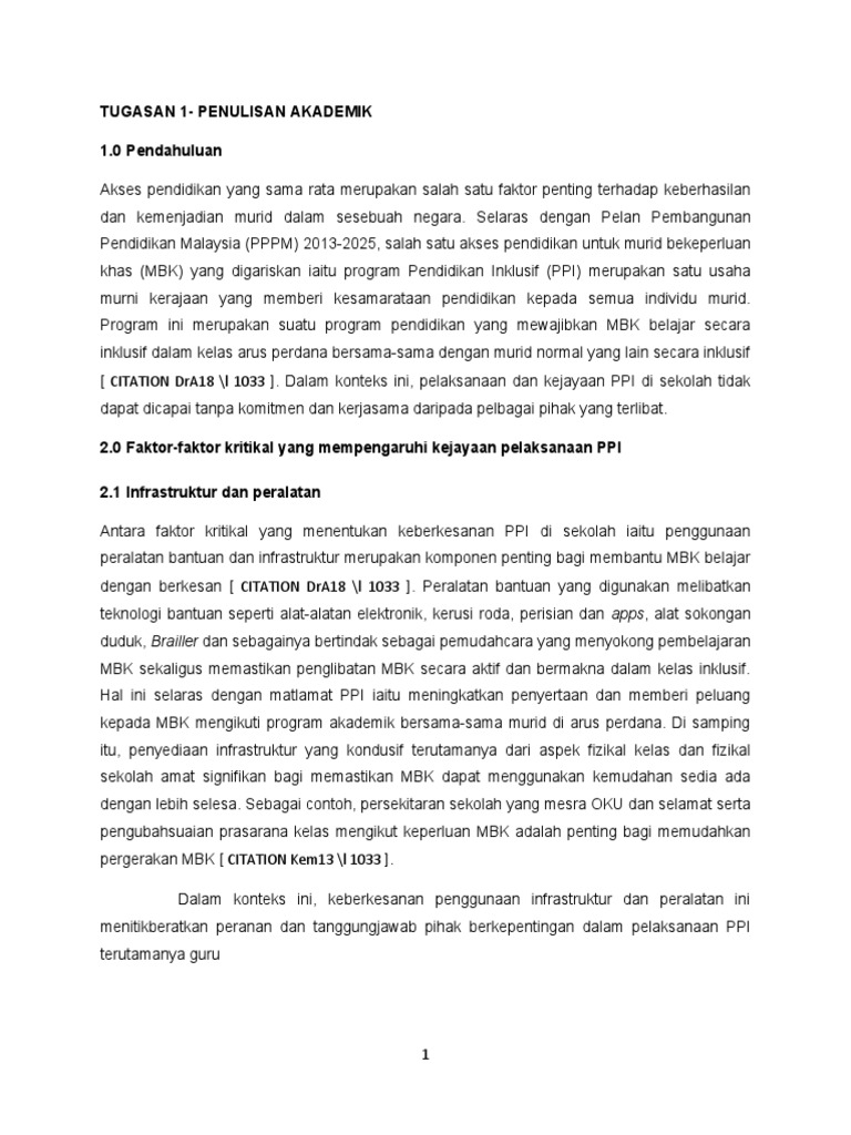 Penulisan Akademik Inklusif | PDF