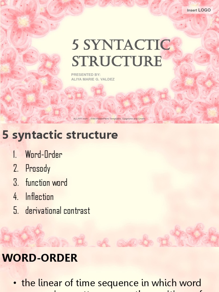 5 Syntactic Structures | PDF | Adverb | Stress (Linguistics)