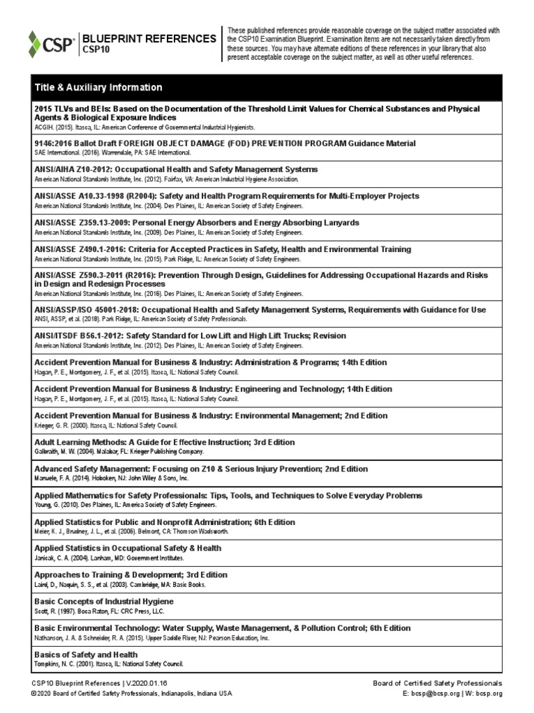 CSP References | Download Free PDF | Prevention | Public Health