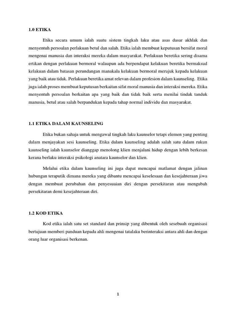 Etika Kerahsiaan | PDF