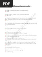 Sample Solved Question Papers For IRDA 50 Hours Agents Training Exam ...