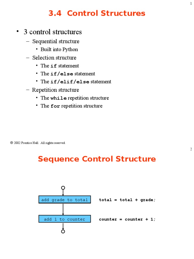 Python - Control Structures | PDF | Control Flow | Summation Python - Control Structures | PDF | Control Flow | Summation