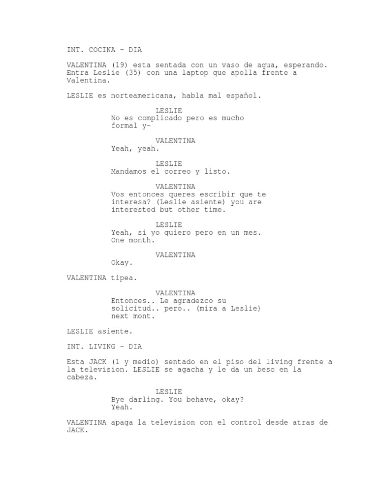 Script Babysitter 1 | PDF